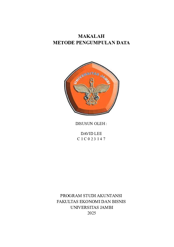 (PDF) MAKALAH METODE PENGUMPULAN DATA