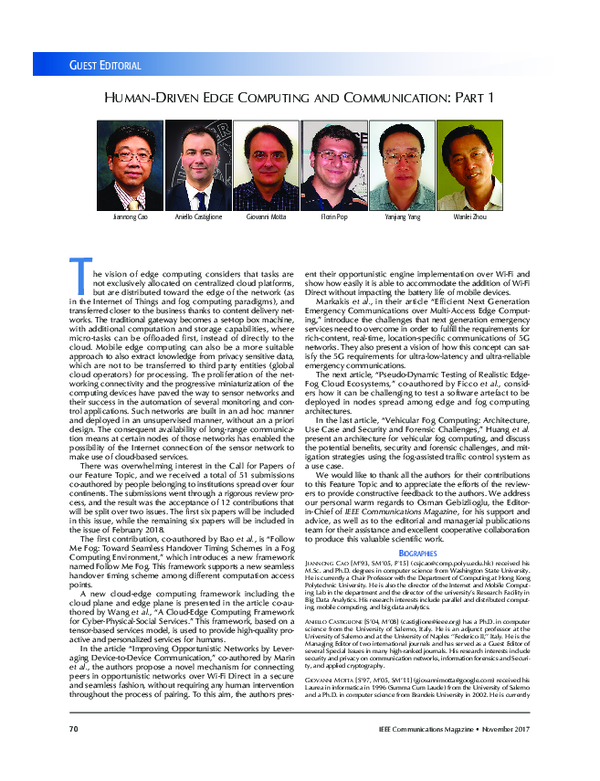 (PDF) Human-Driven Edge Computing and Communication: Part 1