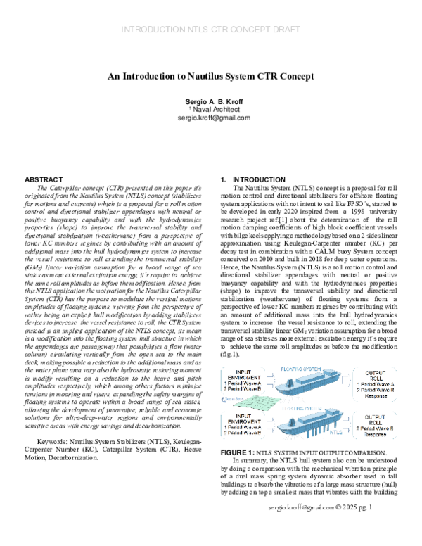 (PDF) An Introduction to Nautilus System (NTLS) Stabilizers Concept An ...
