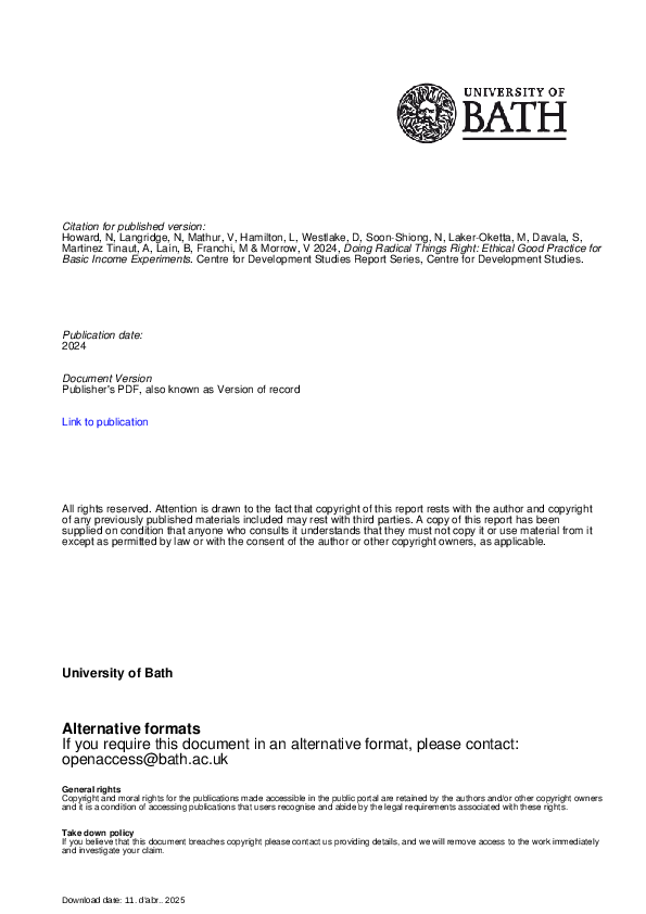 (PDF) Centre for Development Studies Report