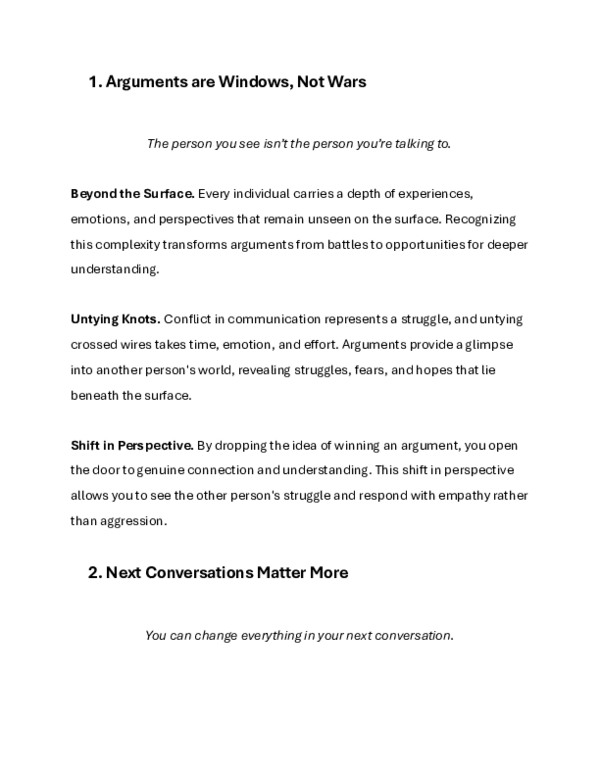 (PDF) The Next Conversation summary