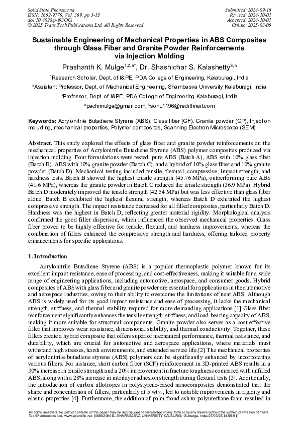 (PDF) Sustainable Engineering of Mechanical Properties in ABS ...