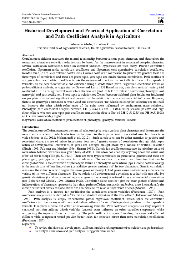 (PDF) Historical Development and Practical Application of Correlation ...