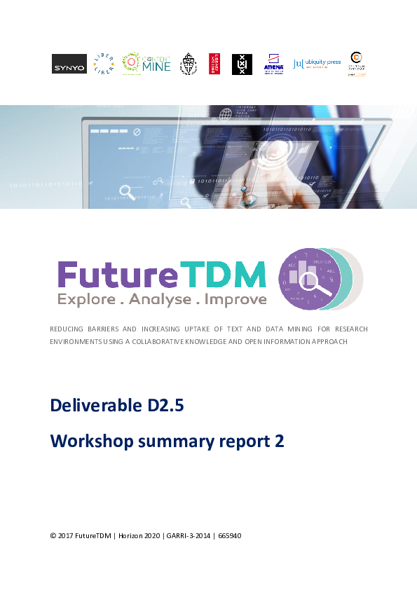 (PDF) Workshop Summary Report 2