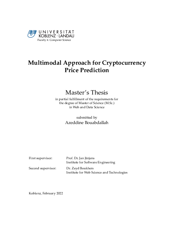 (PDF) Multimodal Approach for Cryptocurrency Price Prediction Master’s ...