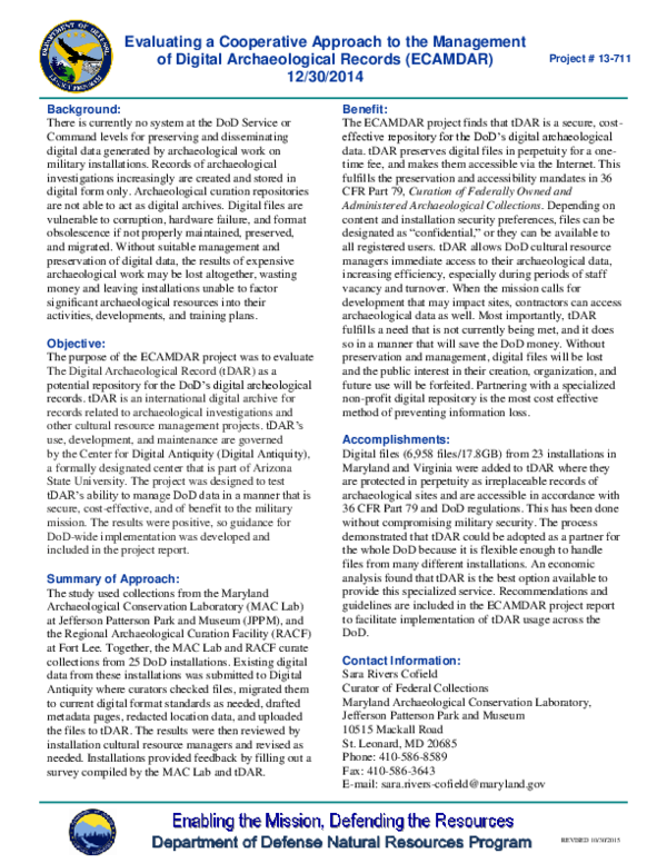 (PDF) Evaluating a Cooperative Approach to the Management of Digital ...