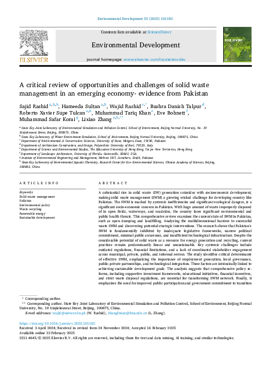 (PDF) A critical review of opportunities and challenges of solid waste ...