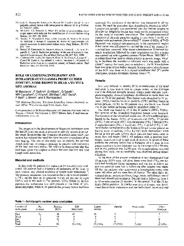 (PDF) Role of Lymphoscintigraphy and Intraoperative Gamma Probe Guided ...
