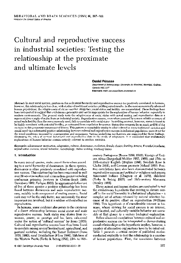 (PDF) Scientism, sexism and sociobiology: One more link in the chain