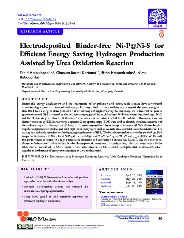 (PDF) Electrodeposited Binder-free Ni-P@Ni-S for Efficient Energy ...