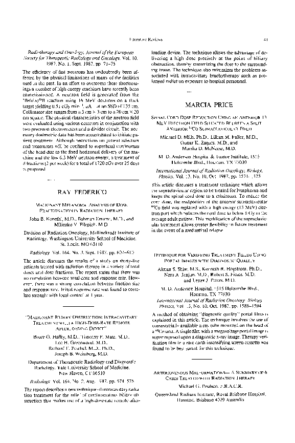 (PDF) Technique for Verifying Treatment Fields using Portal Images with ...