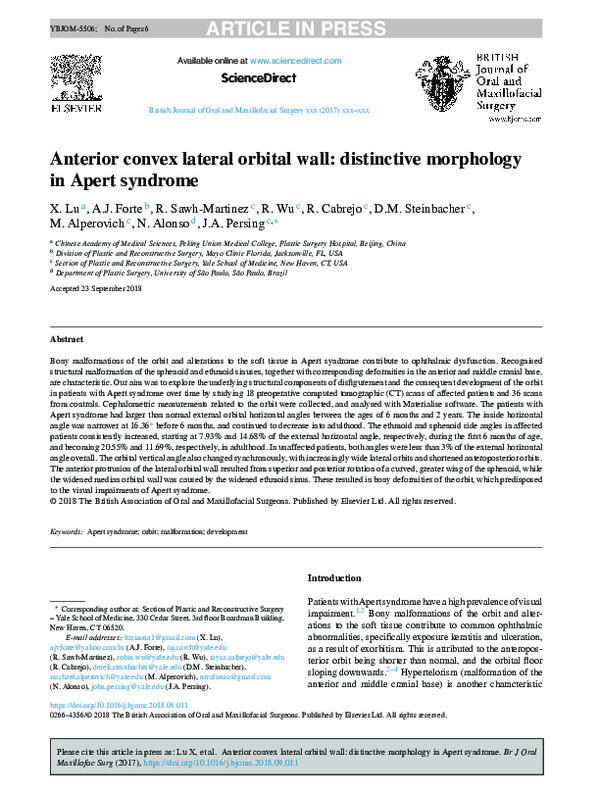 (PDF) Anterior convex lateral orbital wall: distinctive morphology in ...