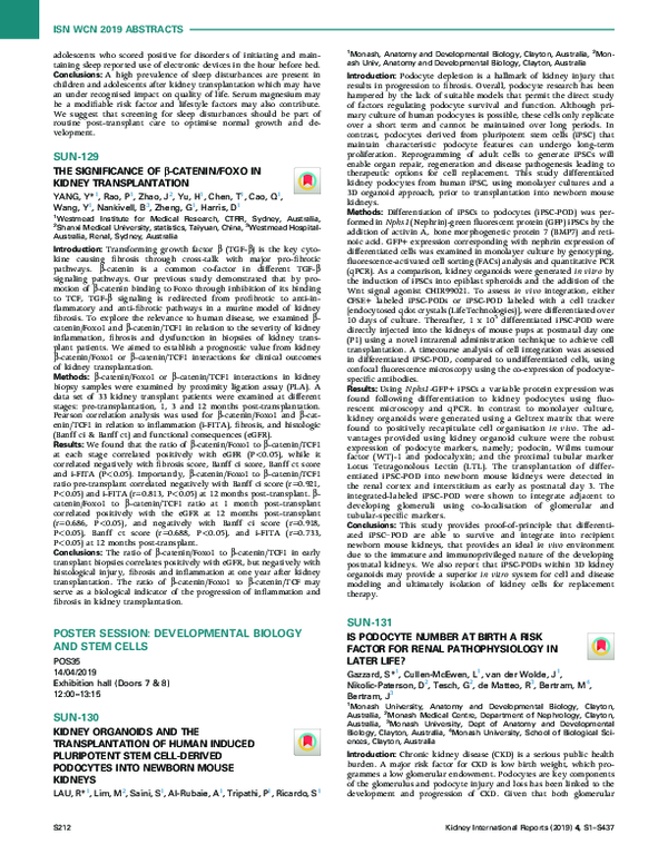 (PDF) SUN-130 Kidney organoids and the transplantation of human induced ...