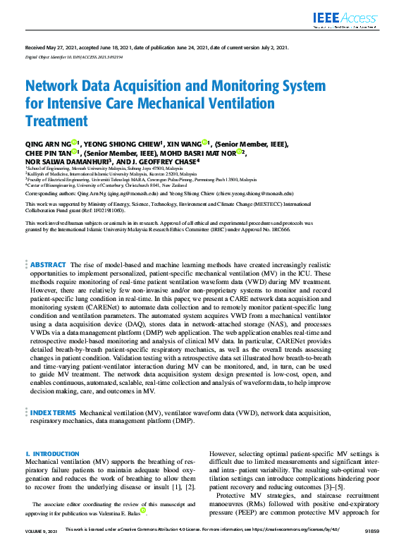 (PDF) Network Data Acquisition and Monitoring System for Intensive Care Mechanical Ventilation ...