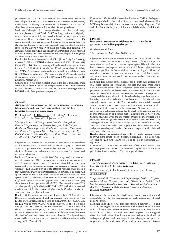 (PDF) OP14.03: Assessing the performance of the examination of ...