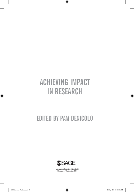 (PDF) What Is the Meaning of Impact in Relation to Research and Why ...