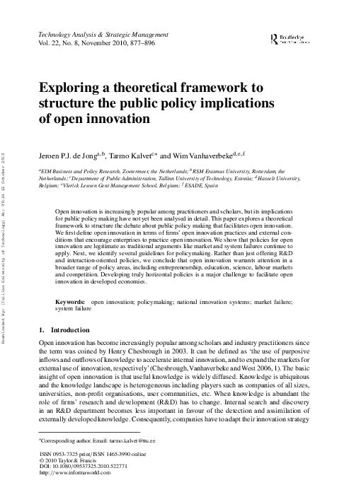 (PDF) Exploring a theoretical framework to structure the public policy ...