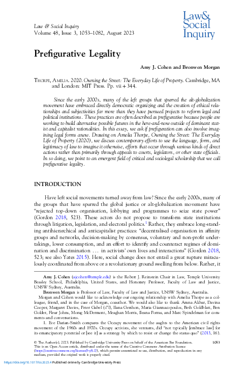 (PDF) Prefigurative Legality