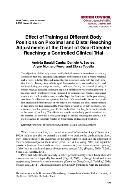 (PDF) Effect of Training at Different Body Positions on Proximal and ...