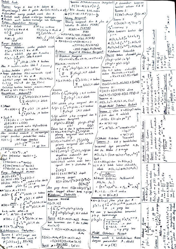 (PDF) Catatan Rumus Pengantar Statistika Matematika 1