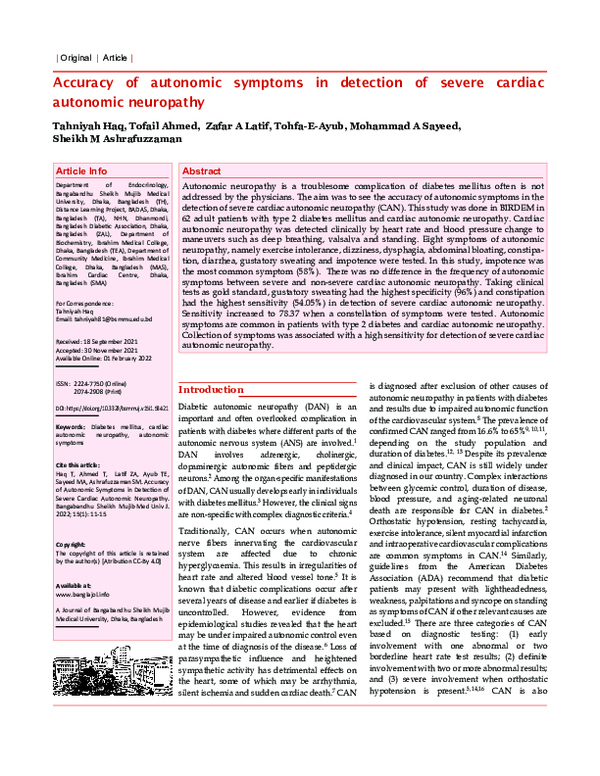 (PDF) Accuracy of autonomic symptoms in detection of severe cardiac ...