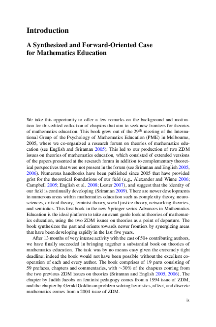 (PDF) Surveying Theories and Philosophies of Mathematics Education