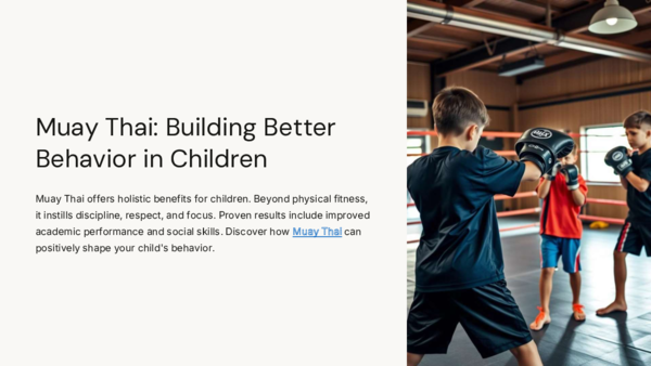 (PDF) Muay Thai: Building Better Behavior in Children
