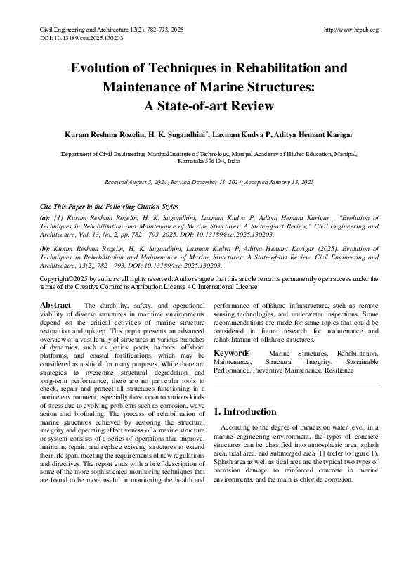(PDF) Evolution of Techniques in Rehabilitation and Maintenance of ...