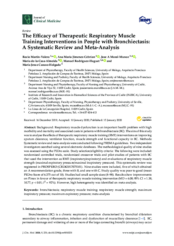 (PDF) The Efficacy of Therapeutic Respiratory Muscle Training ...