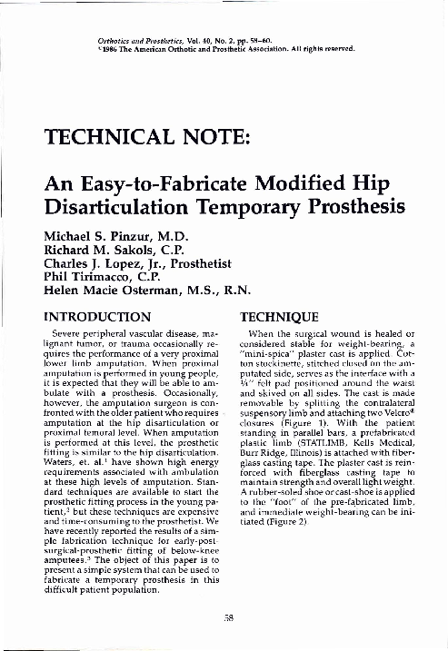 (PDF) TECHNICAL NOTE : An Easy-to-Fabricate Modified Hip ...