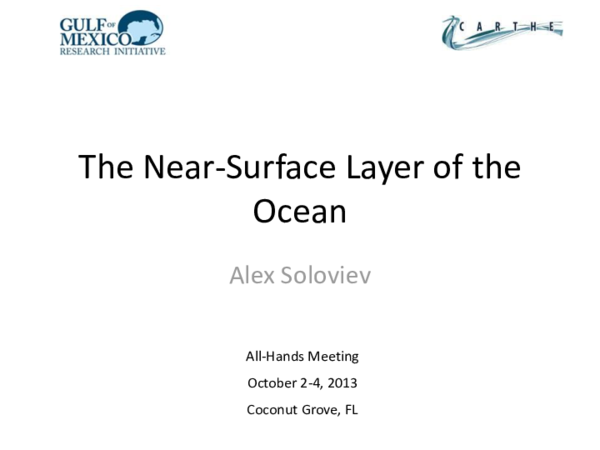 (PDF) The Near-Surface Layer of the Ocean