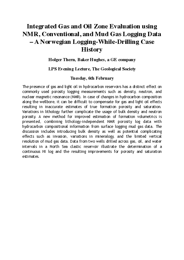 (PDF) Integrated Gas and Oil Zone Evaluation Using NMR, Conventional ...