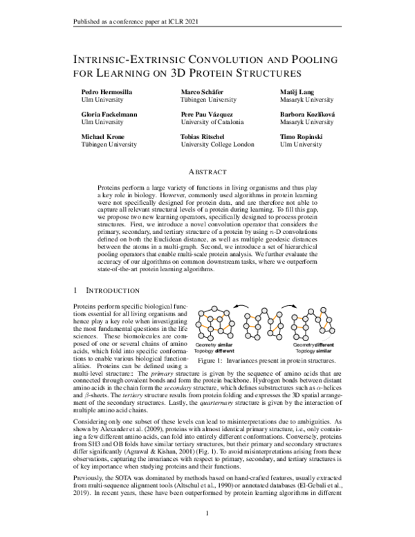 (PDF) Intrinsic-Extrinsic Convolution and Pooling for Learning on 3D ...