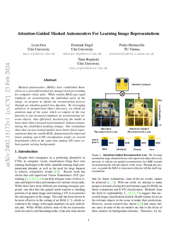 (PDF) Attention-Guided Masked Autoencoders For Learning Image ...