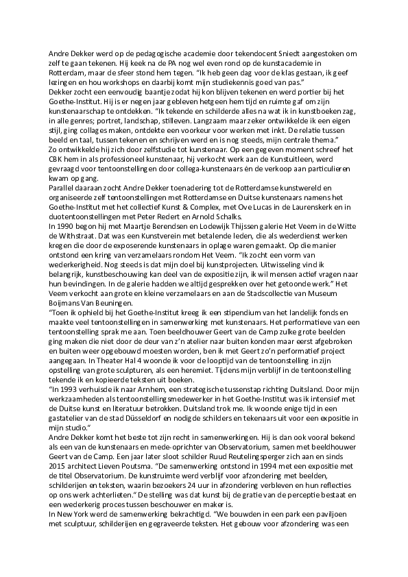 (PDF) Biografie Andre Dekker Hugo Bongers