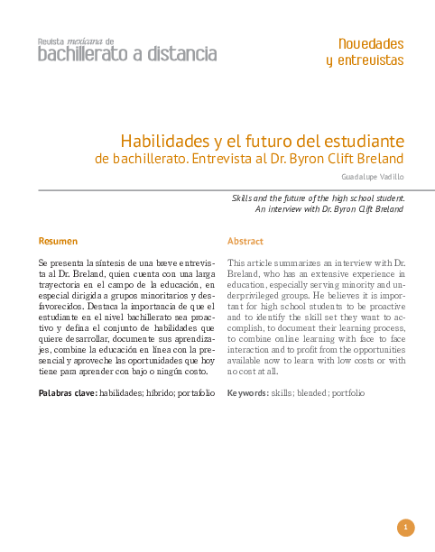 (PDF) Habilidades y el futuro del estudiante de bachillerato ...