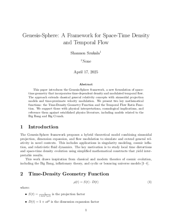 (PDF) Genesis sphere ver