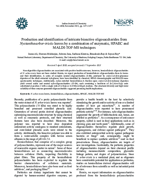 (PDF) Production and identification of intricate bioactive ...