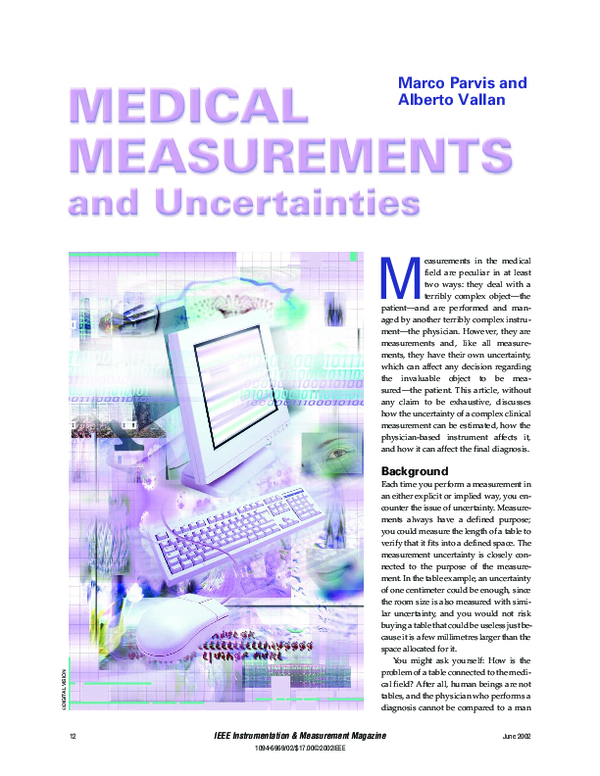 (PDF) Medical measurements and uncertainties