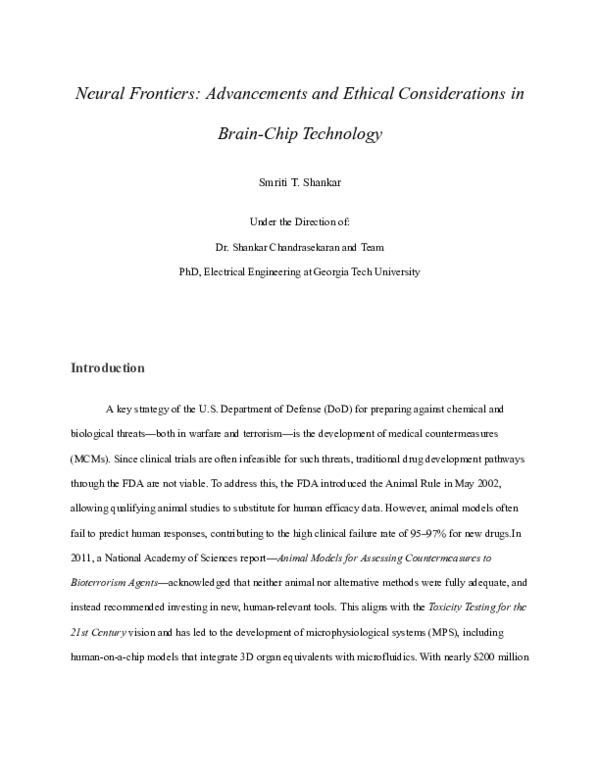 (PDF) Neural Frontiers: Advancements and Ethical Considerations in ...