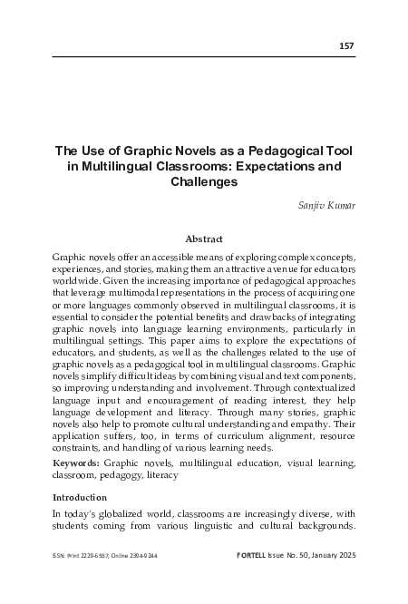 (PDF) The Use of Graphic Novels as a Pedagogical Tool in Multilingual ...