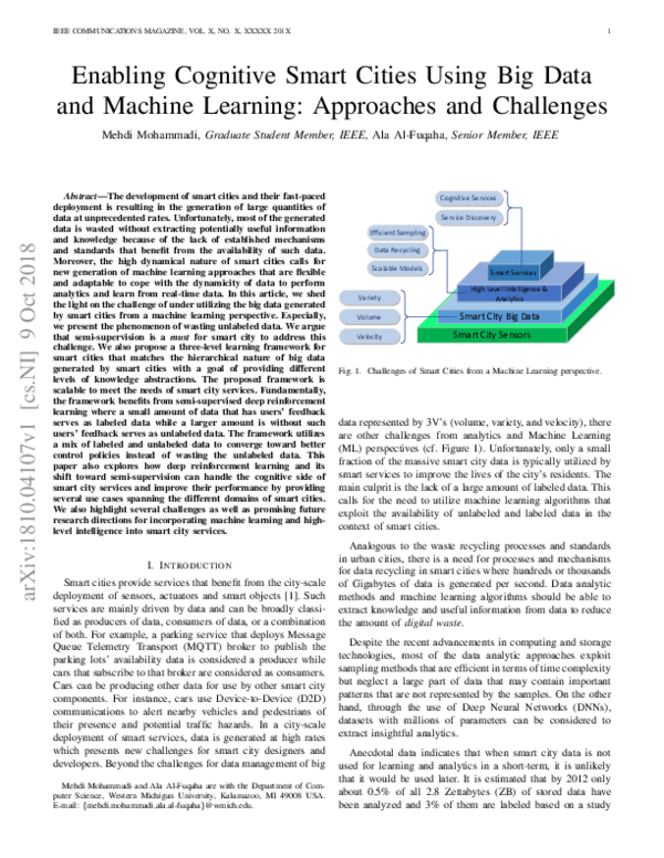 (PDF) Enabling Cognitive Smart Cities Using Big Data and Machine ...