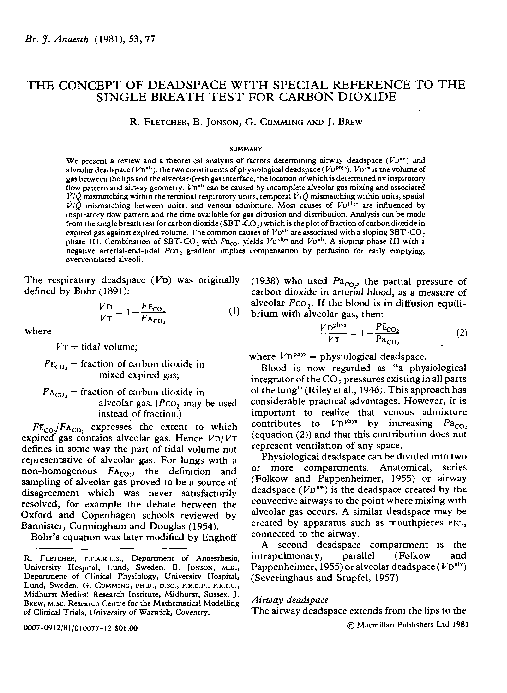 (PDF) The Concept of Deadspace with Special Reference to the Single ...