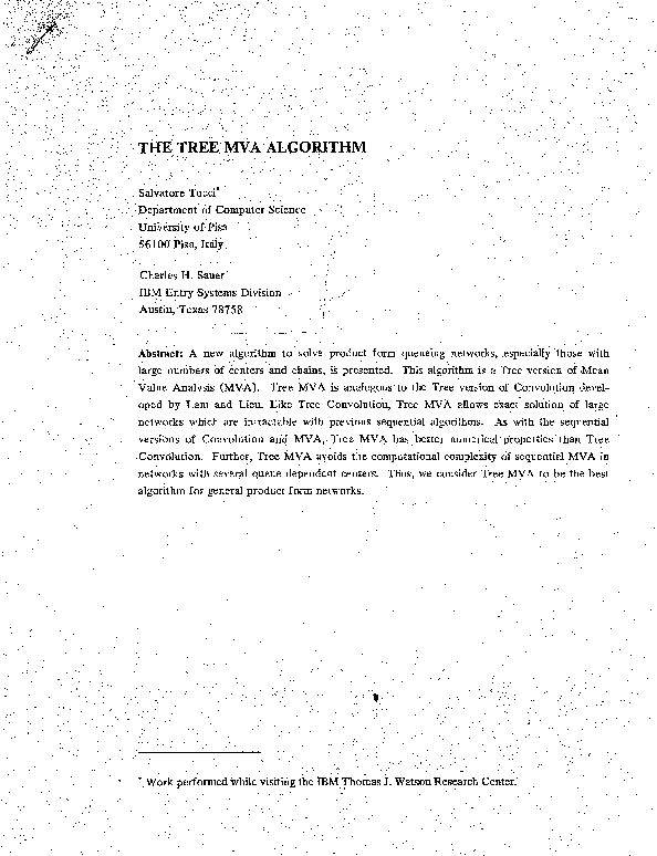 (PDF) The tree MVA algorithm