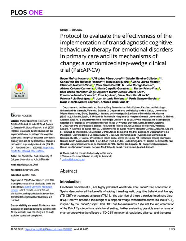 (PDF) Protocol to evaluate the effectiveness of the implementation of ...