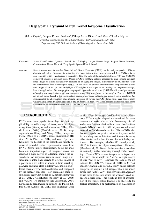 (PDF) Deep Spatial Pyramid Match Kernel for Scene Classification