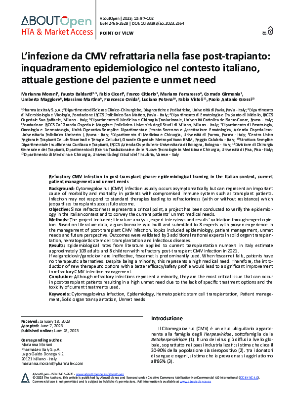 (PDF) Refractory CMV infection in post-transplant phase ...