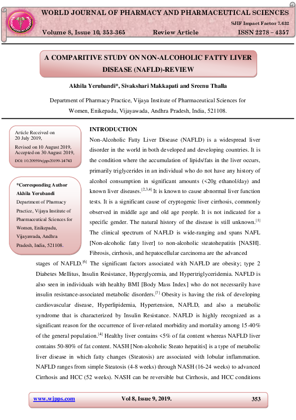 (PDF) A Comparitive Study on Non-Alcoholic Fatty Liver Disease (Nafld ...