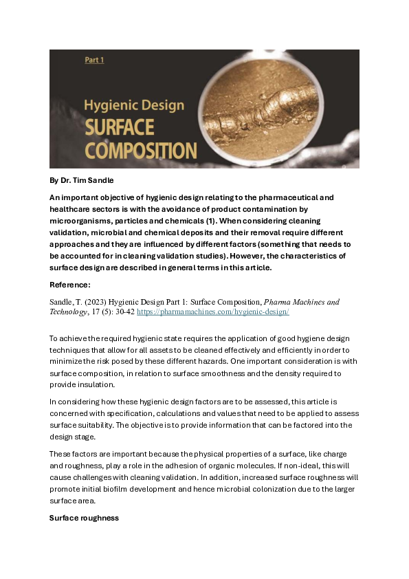 (PDF) Hygenic Design 1