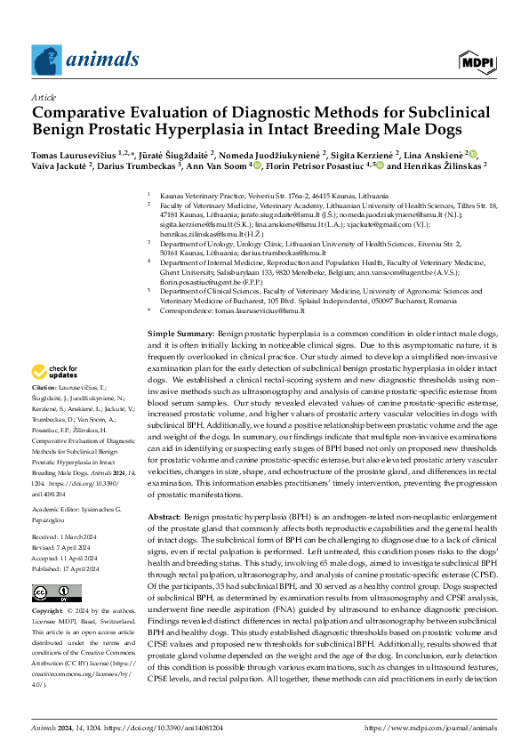 (PDF) Comparative Evaluation of Diagnostic Methods for Subclinical ...